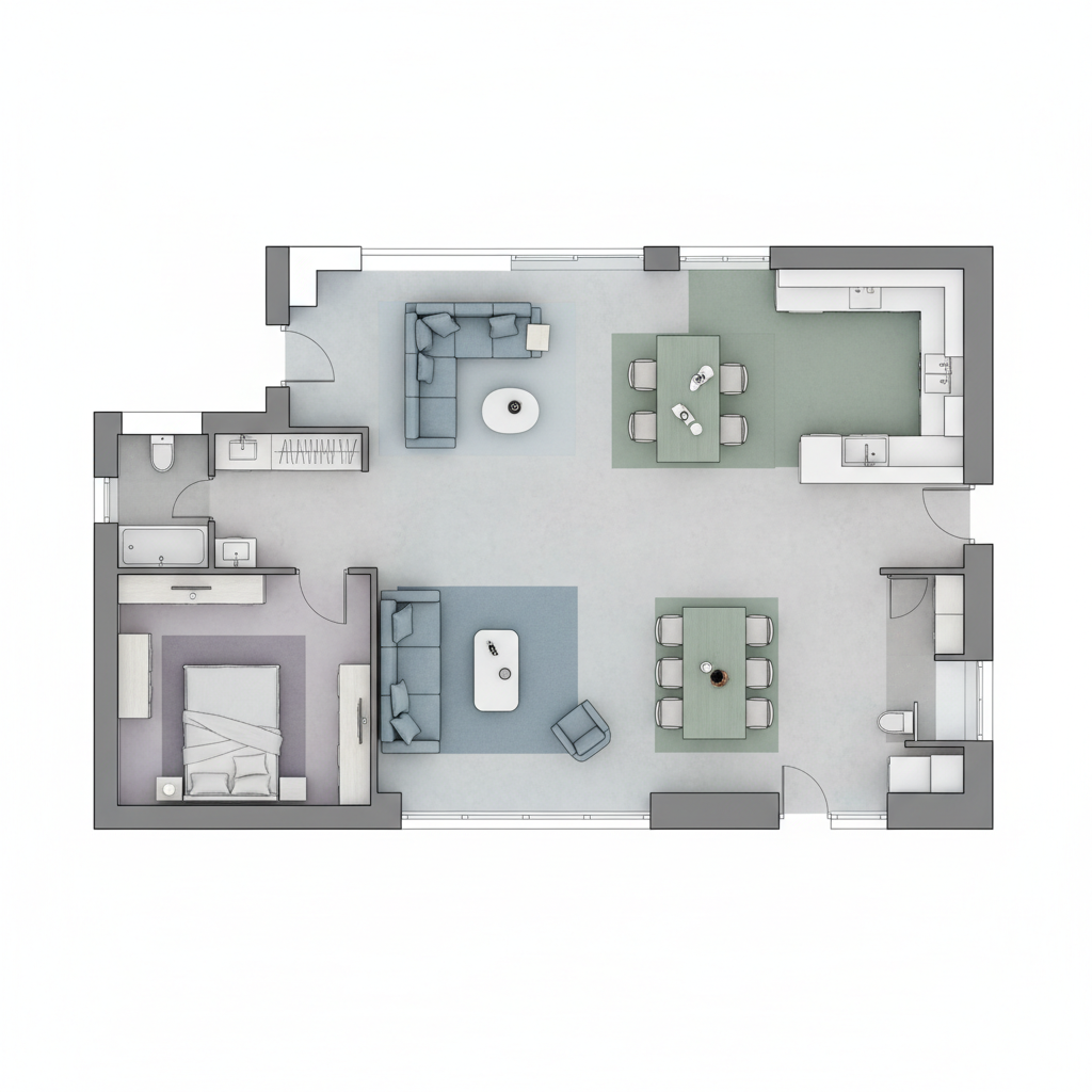 Contoh Denah Rumah Minimalis Modern yang Efisien