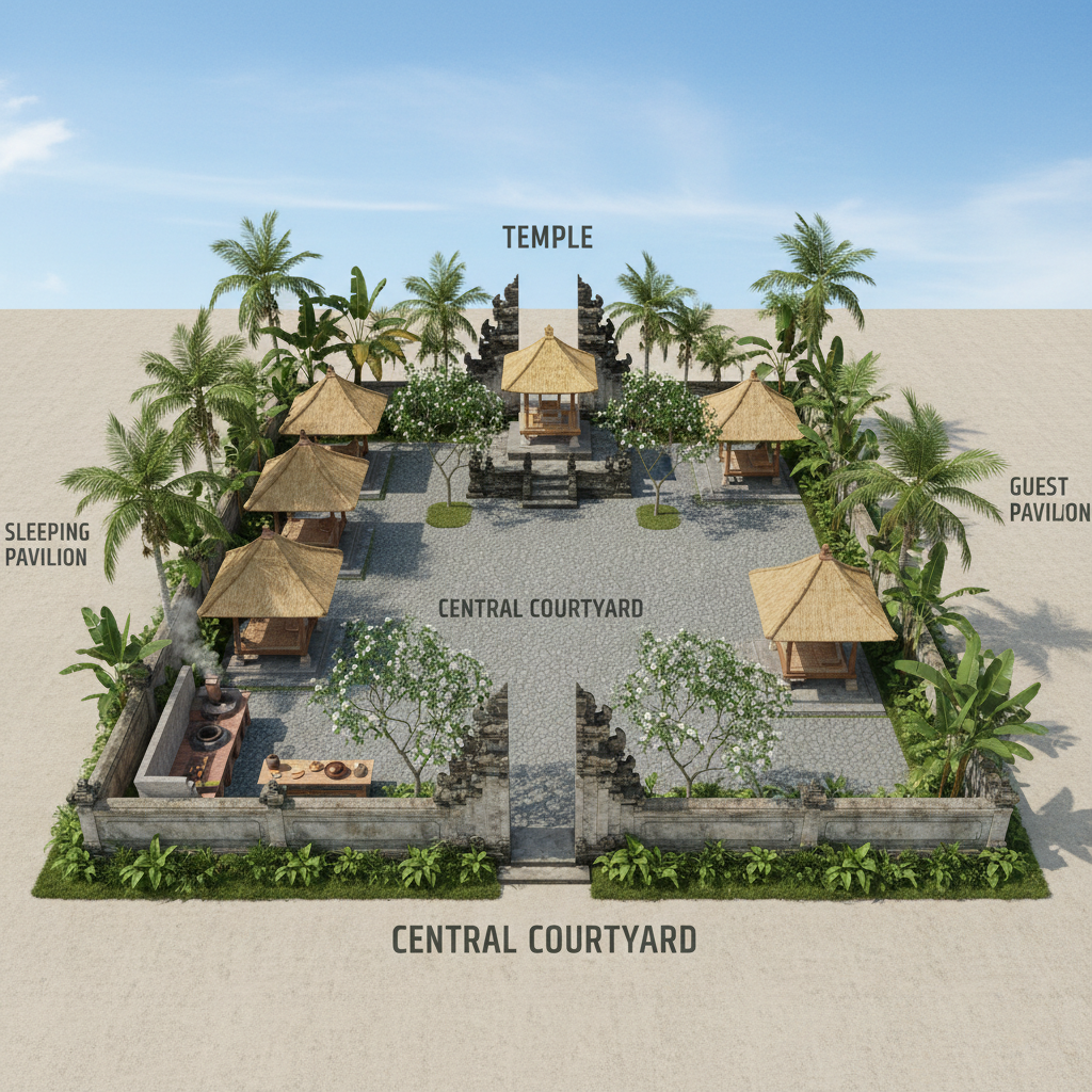 Denah Rumah Bali Tradisional dan Filosofinya