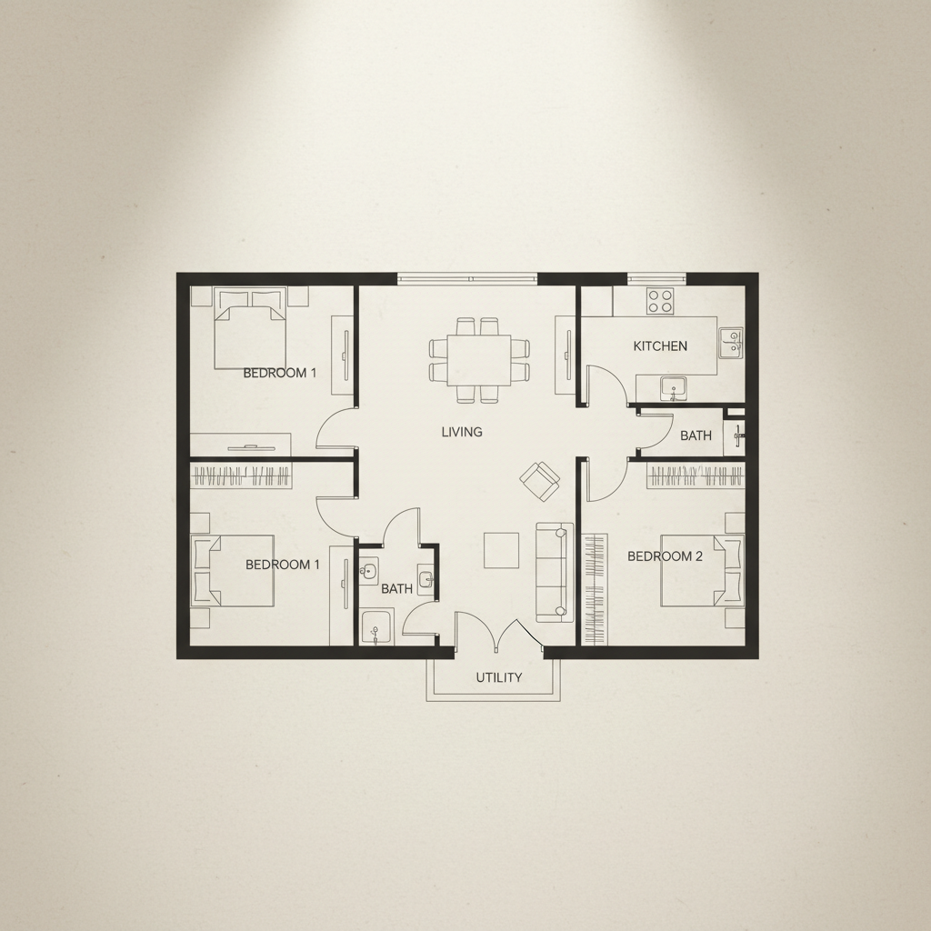 Denah Rumah 120 Meter Persegi yang Ideal