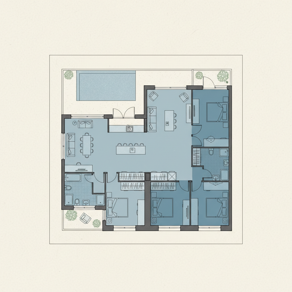 Denah Rumah Type 180 Satu Lantai: Layout Ideal