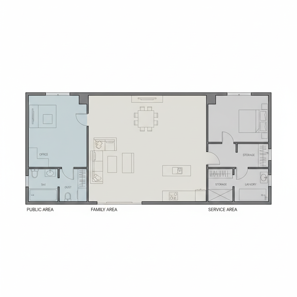 Denah Rumah Ukuran 9 x 15 yang Nyaman