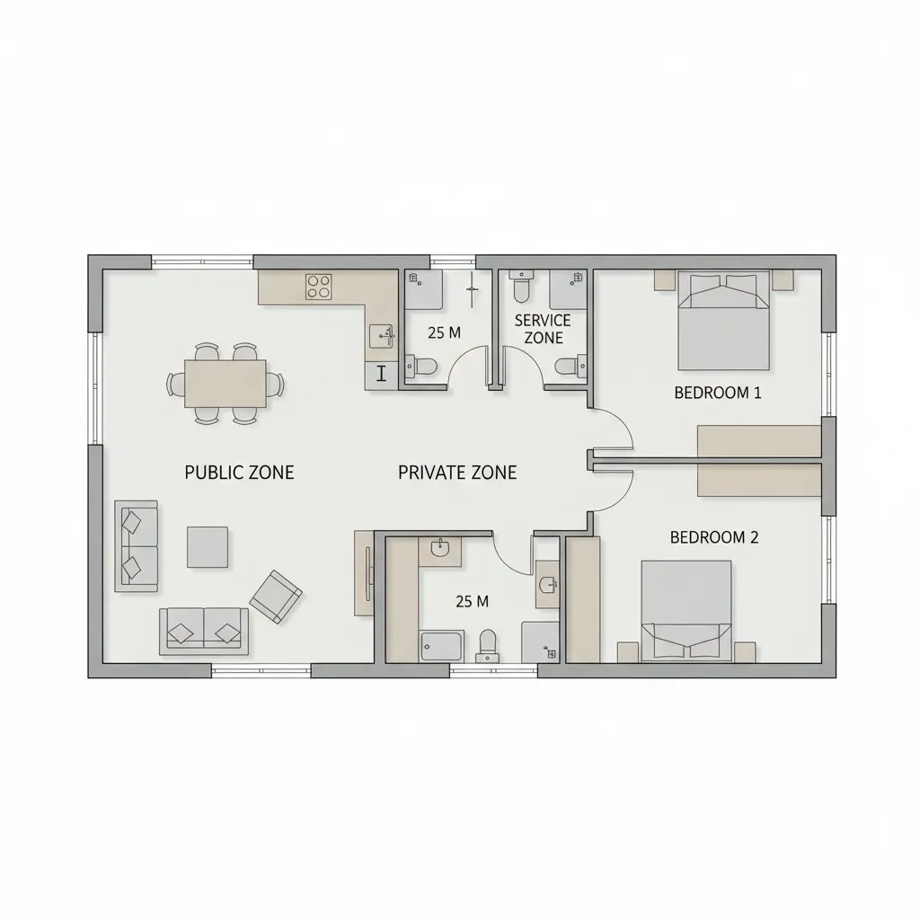 Denah Rumah 1 Lantai Type 100: Panduan Layout Ideal